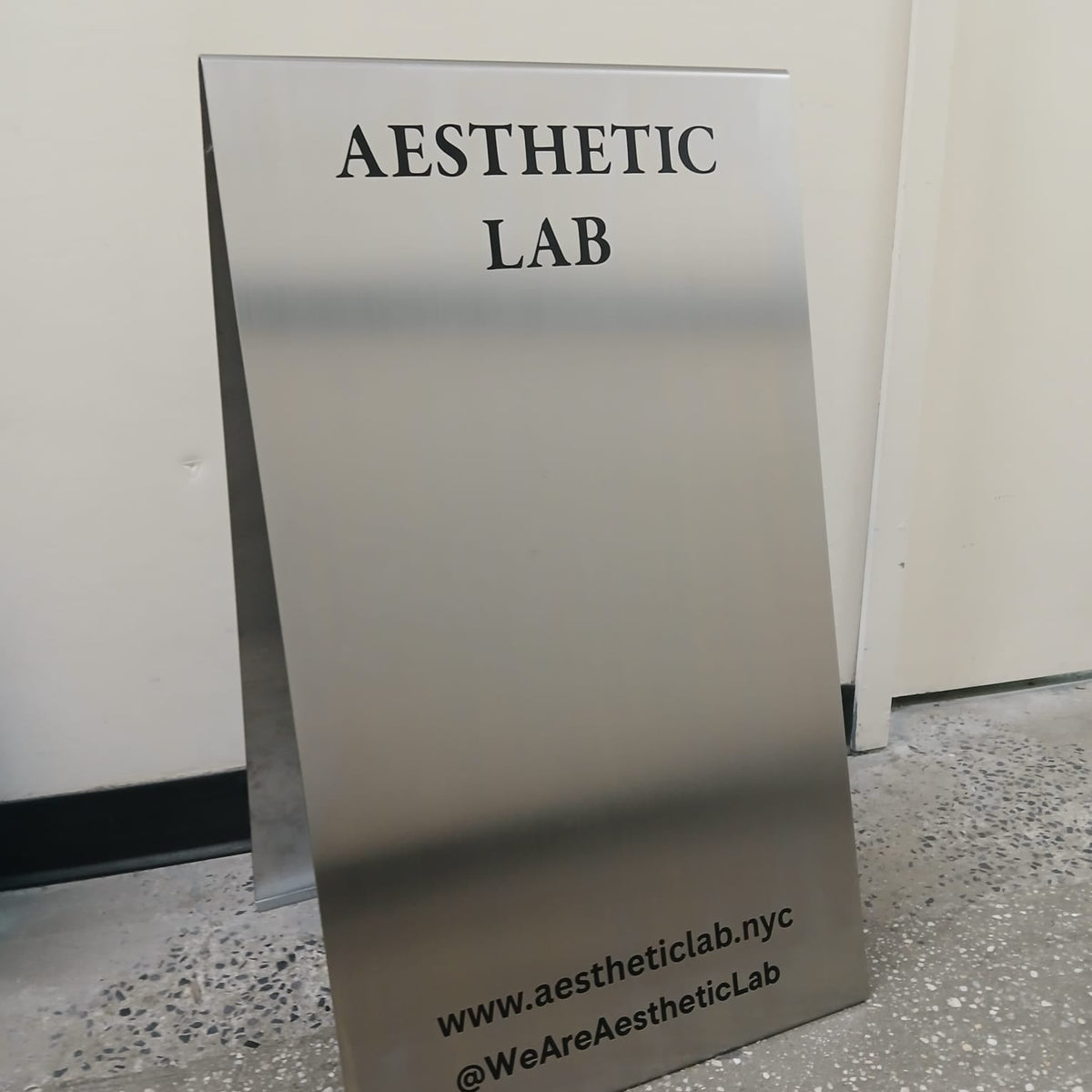 Aesthetic Lab - New York, Sidewalk Signs – Signs and Mirrors