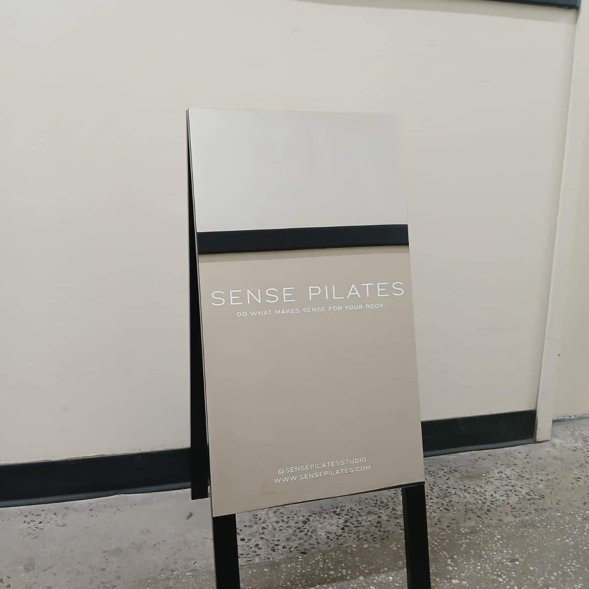 Sense Pilates Studio - Houston, TX, Sidewalk Signs – Signs and Mirrors