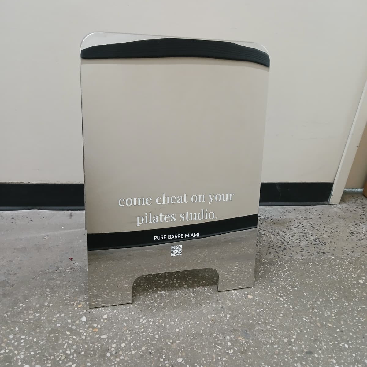 Pure Barre Miami - Miami, Florida, Sidewalk Sign (2026) – Signs and Mirrors