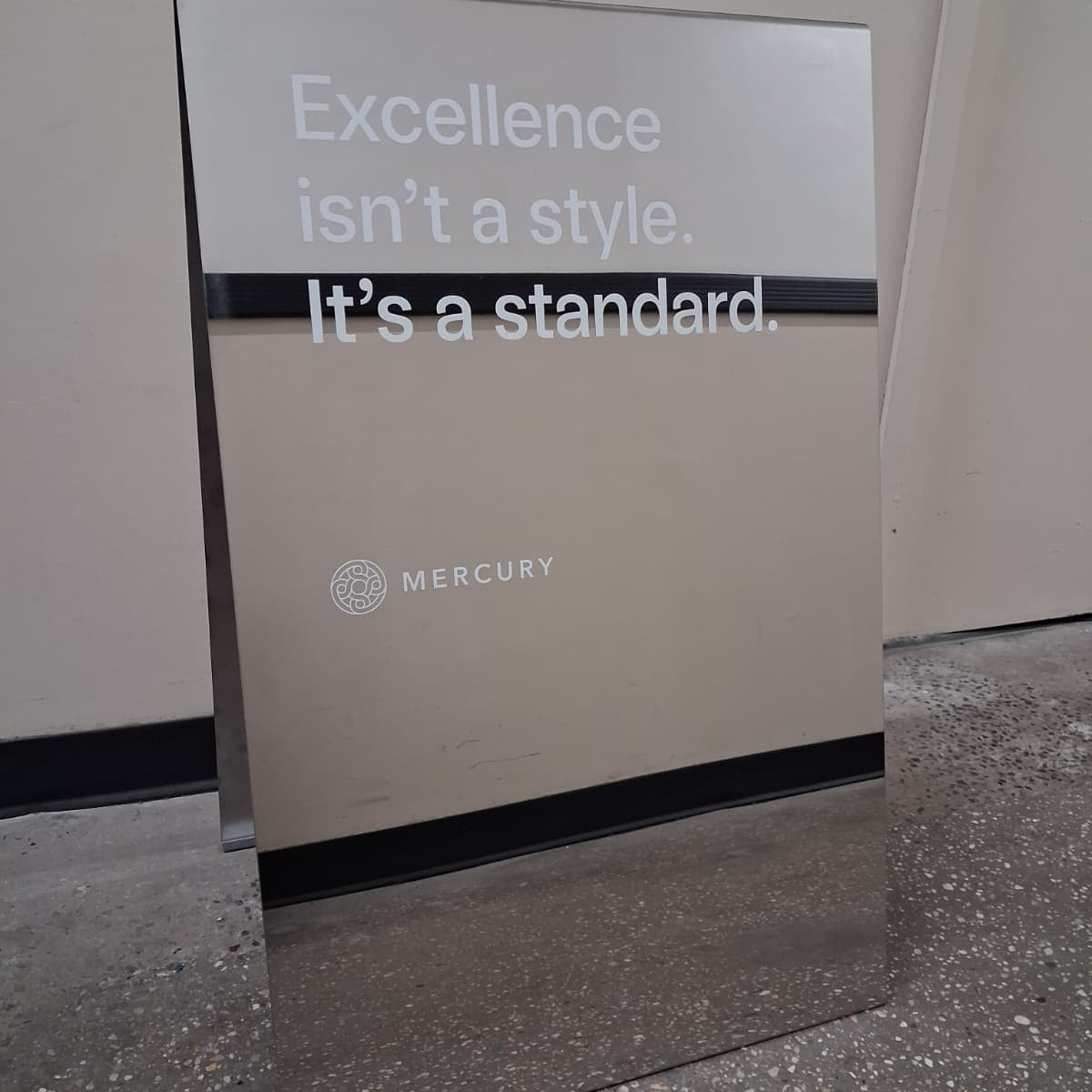Mercury Finance (SXSW) - Austin, Sidewalk Sign 2026 – Signs and Mirrors