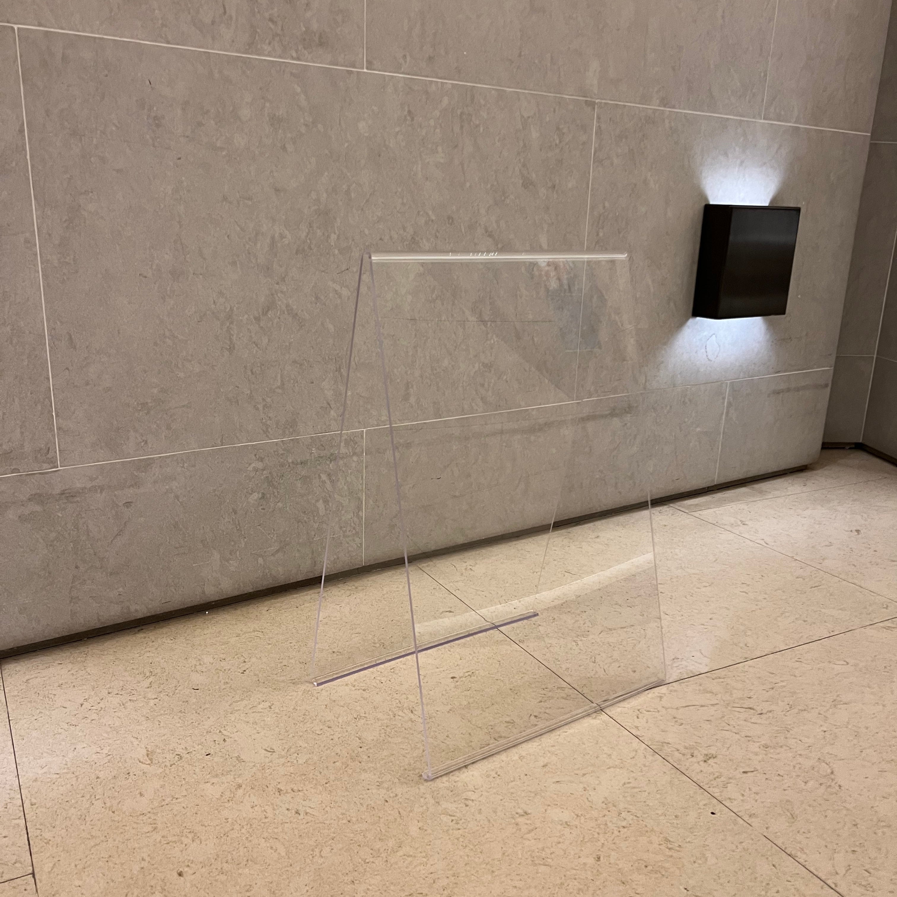 Transparent Acrylic A-Frame Sidewalk Sign | Lightweight Modern Signage ...