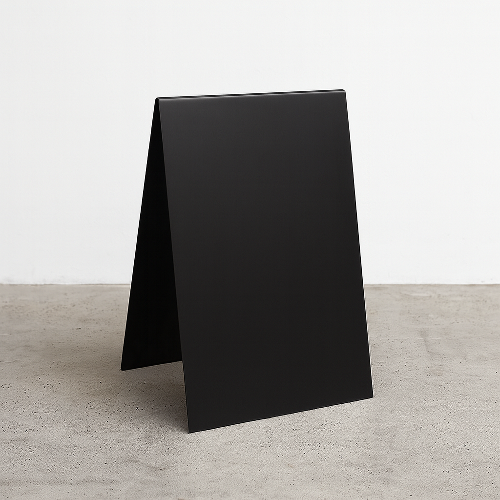 #011 - Black Stainless Steel A-Frame Sidewalk Sign – Signs and Mirrors