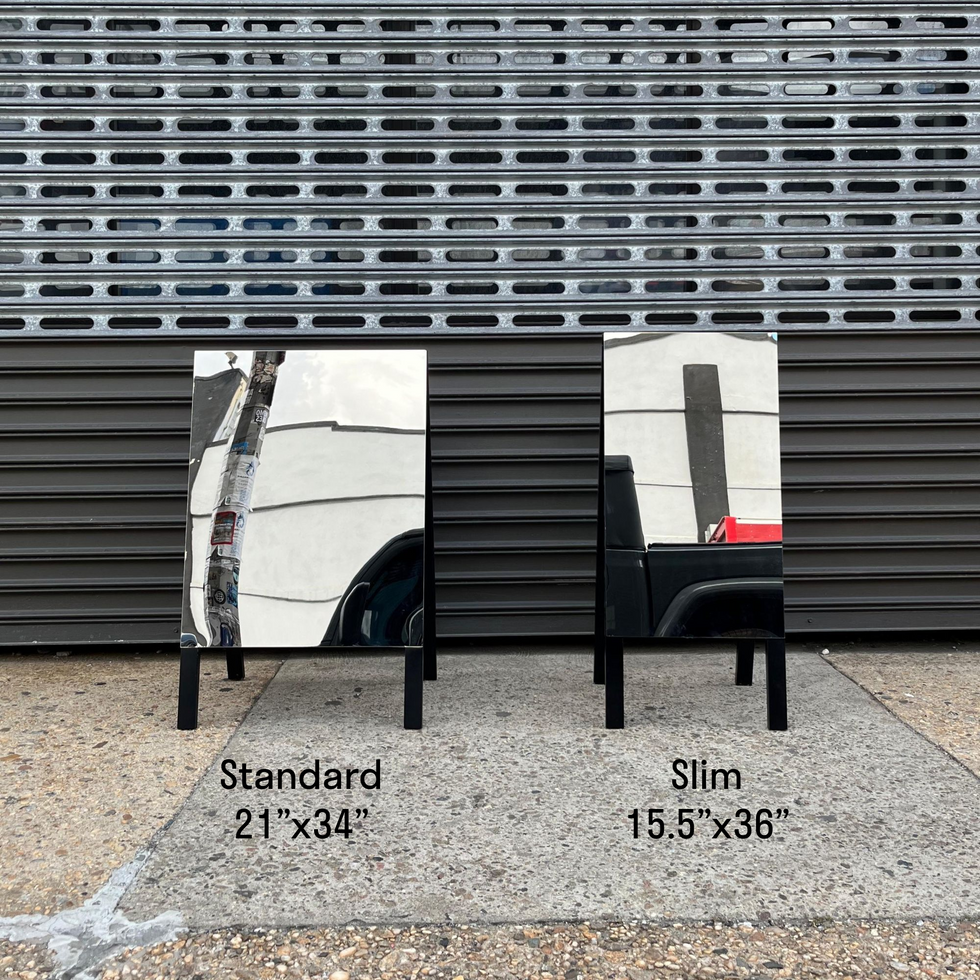Custom Stainless Steel Signs & Display Furniture | Signs and Mirrors