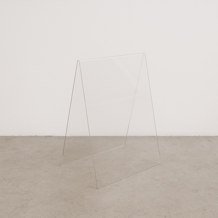 Transparent Acrylic A-Frame Sidewalk Sign | Lightweight Modern Signage ...