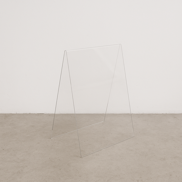 Transparent Acrylic A-Frame Sidewalk Sign | Lightweight Modern Signage ...