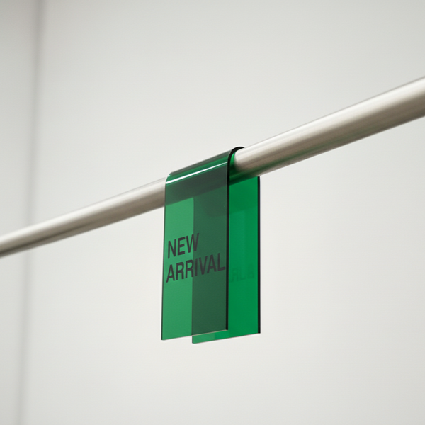 Transparent Acrylic Clothing Rack Sign Clip I Colorful Retail Display ...
