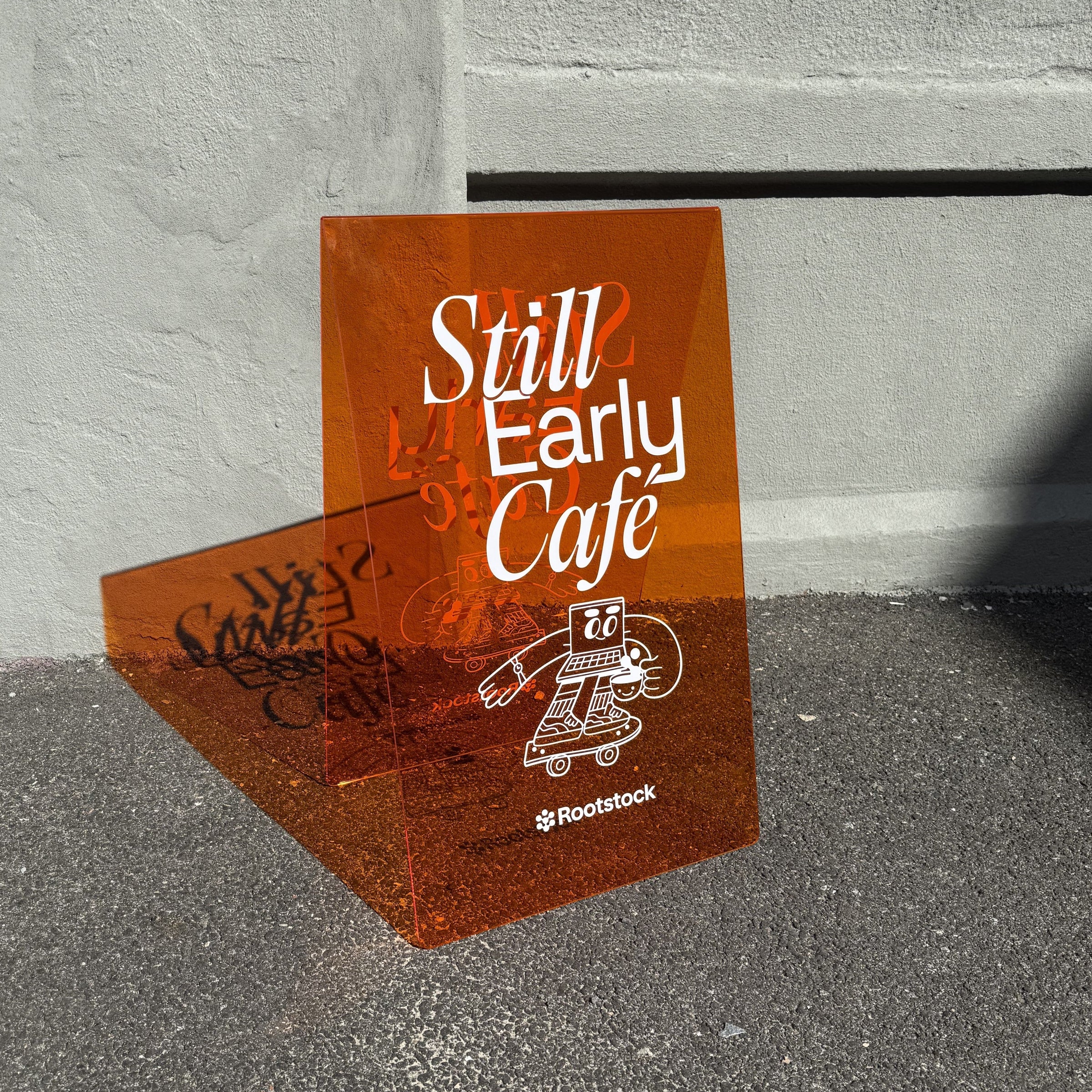 Transparent Acrylic A-Frame Sidewalk Sign | Lightweight Modern Signage ...