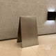 #002 - Brushed Stainless Steel A-Frame Sidewalk Sign – Signs and Mirrors