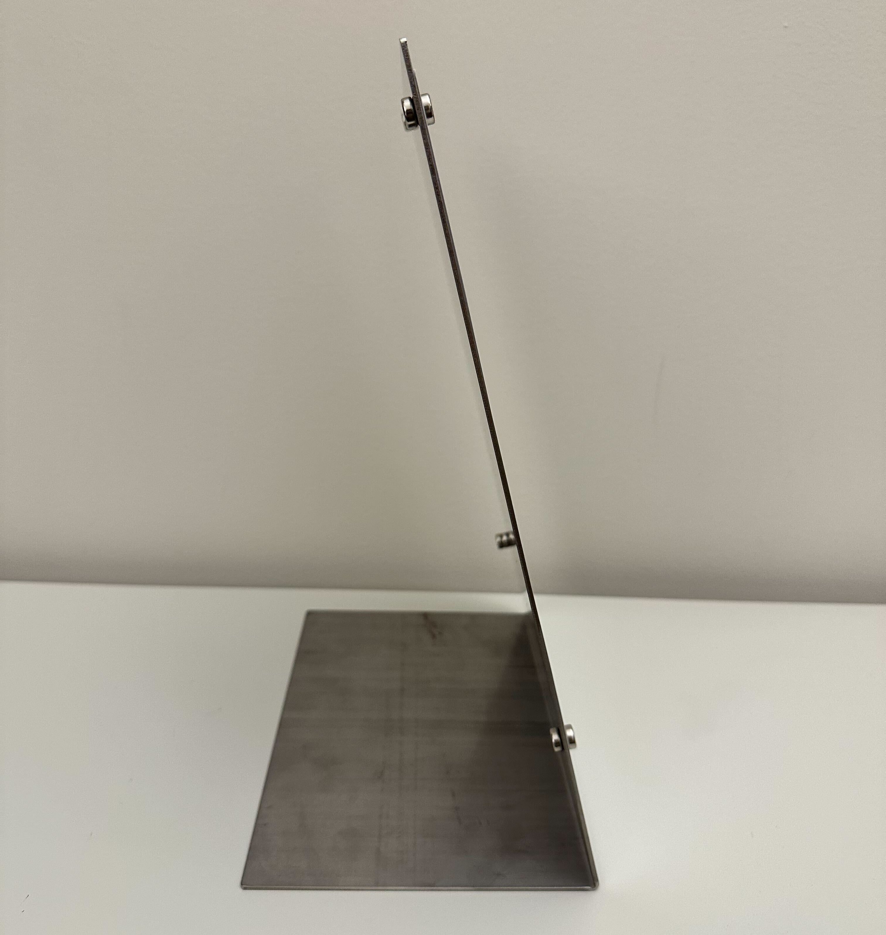#017 - Stainless Steel Table Top Stand – Signs and Mirrors