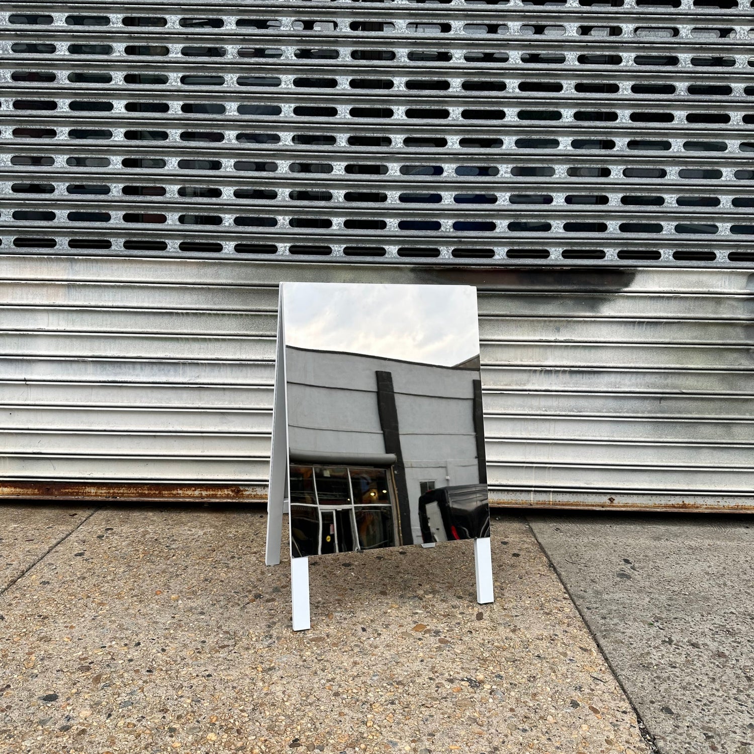 #001 - Mirrored A-Frame Sandwich Board Sign – Signs and Mirrors
